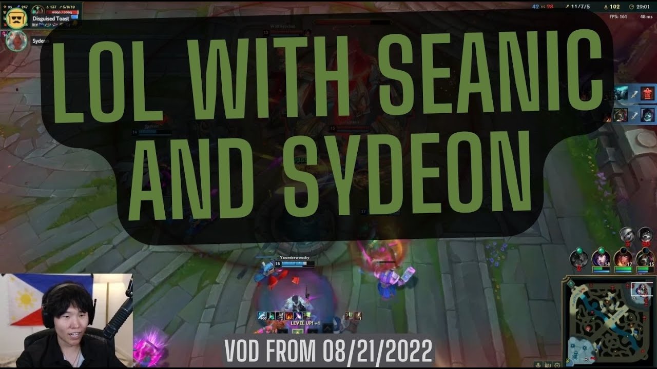 Disguised Toast plays League of Legend with Seanic and Sydeon! VOD from ...