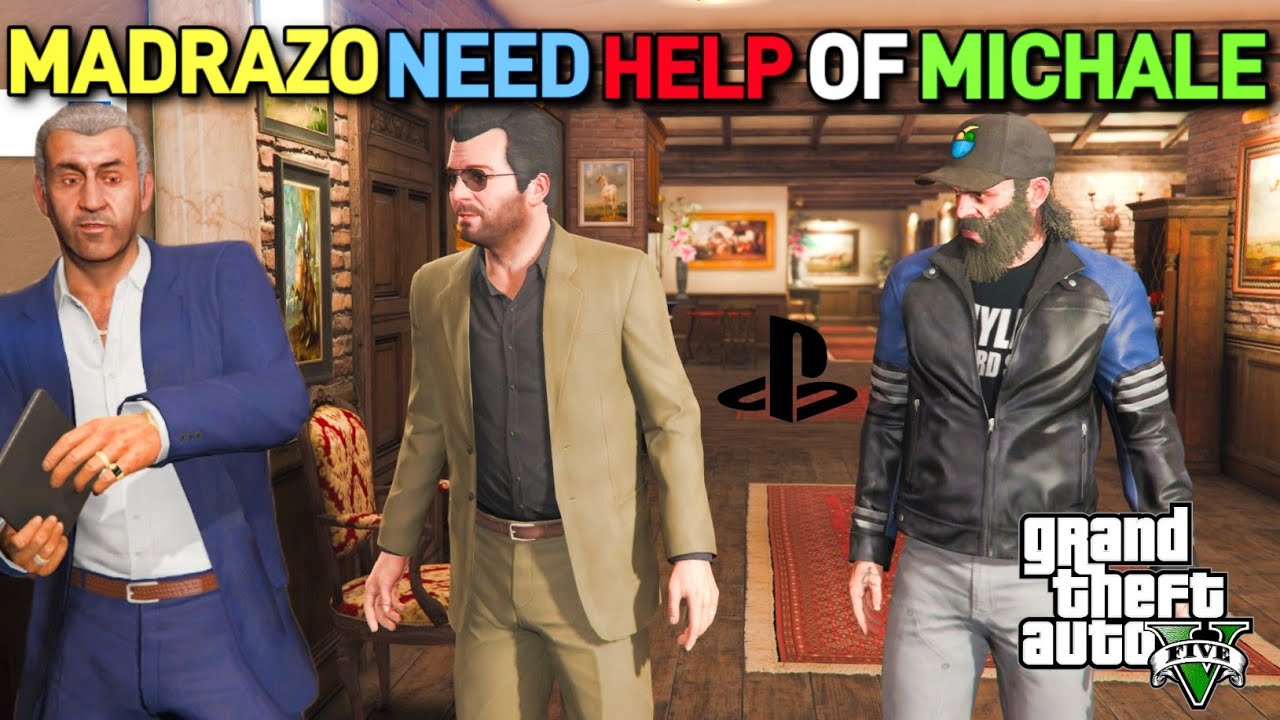 GTA V : MADRAZO NEED HELP OF MICHALE || MISSION CAIDA LIBRE || GTA V ...