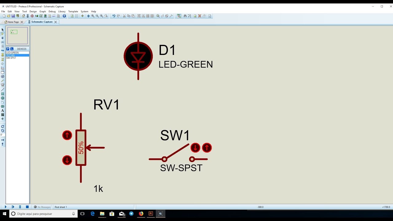 Simulador Proteus Aula 08: Leds, Chaves e Potenciômetro - YouTube