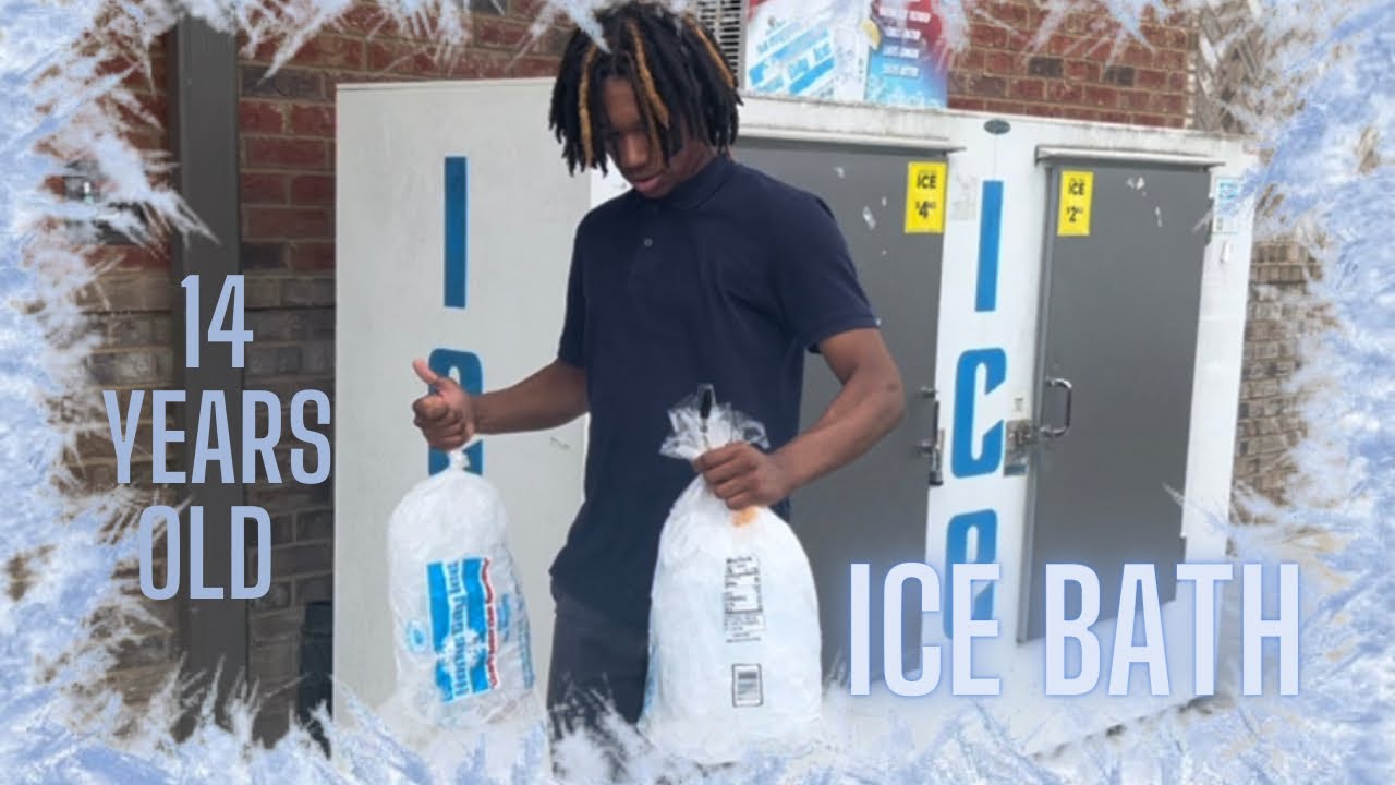 I TOOK A FREEZING COLD ICE BATH!!! (Day 10/100) - YouTube