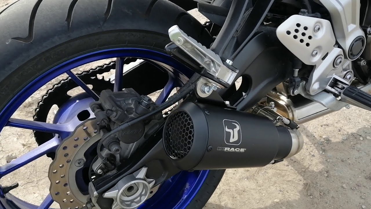 Yamaha mt07 2015 Ixil MK2 black exhaust check - YouTube