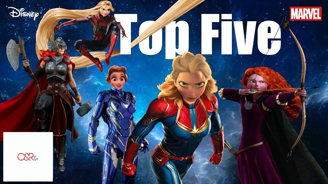 Top 5 Disney Princesses Reimagined as Marvel's Avengers! - YouTube
