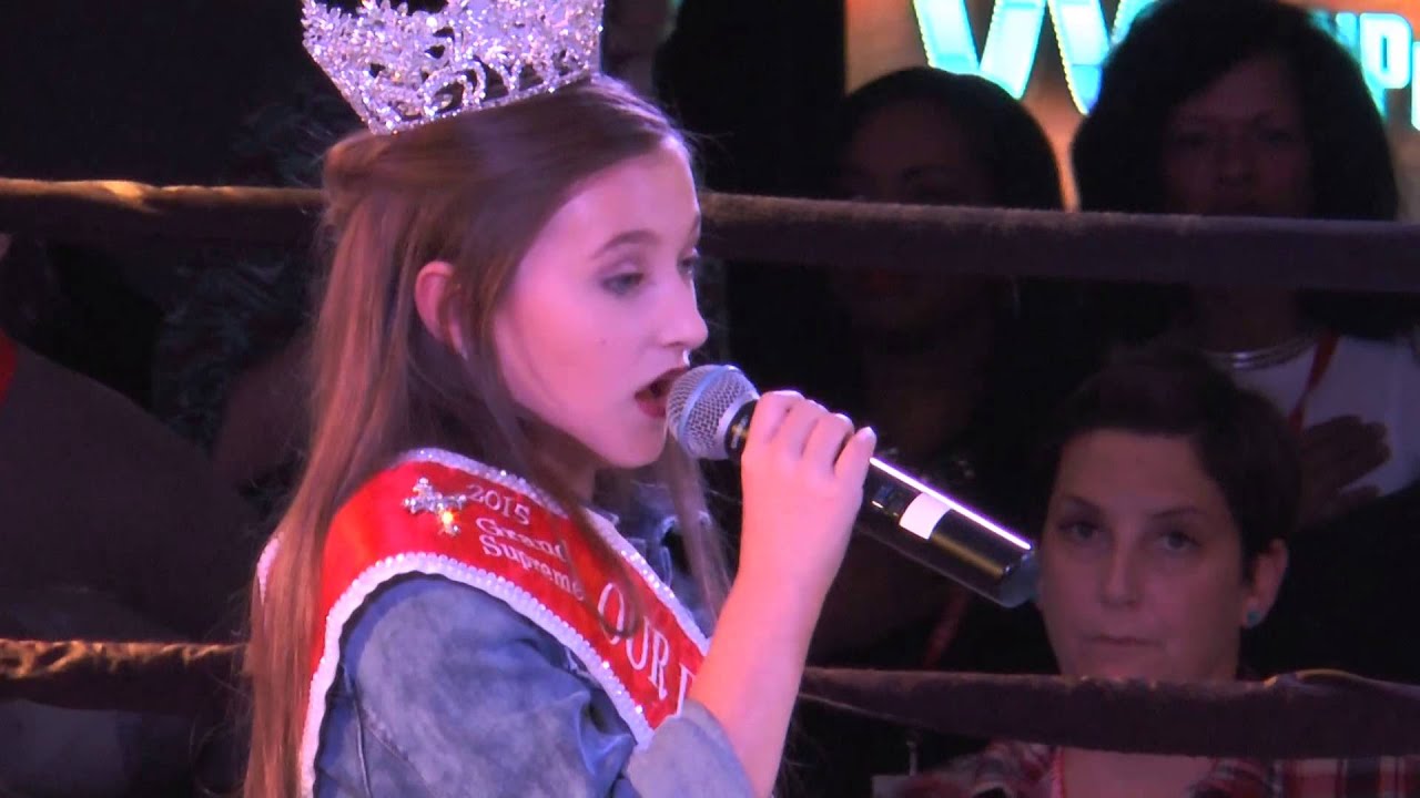 Bella Brown Singing The Star Spangled Banner. - YouTube