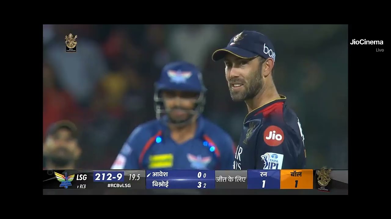 RCB vs LSG Last Over Last Wicket Last Ball Unbelievable Match #ipl2023 ...