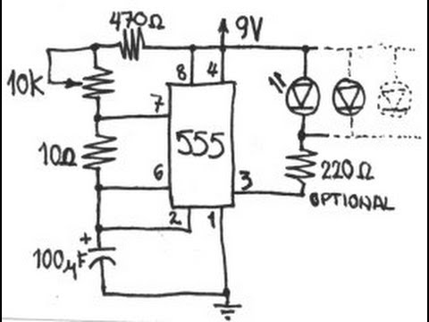 Strobo con NE555 - YouTube