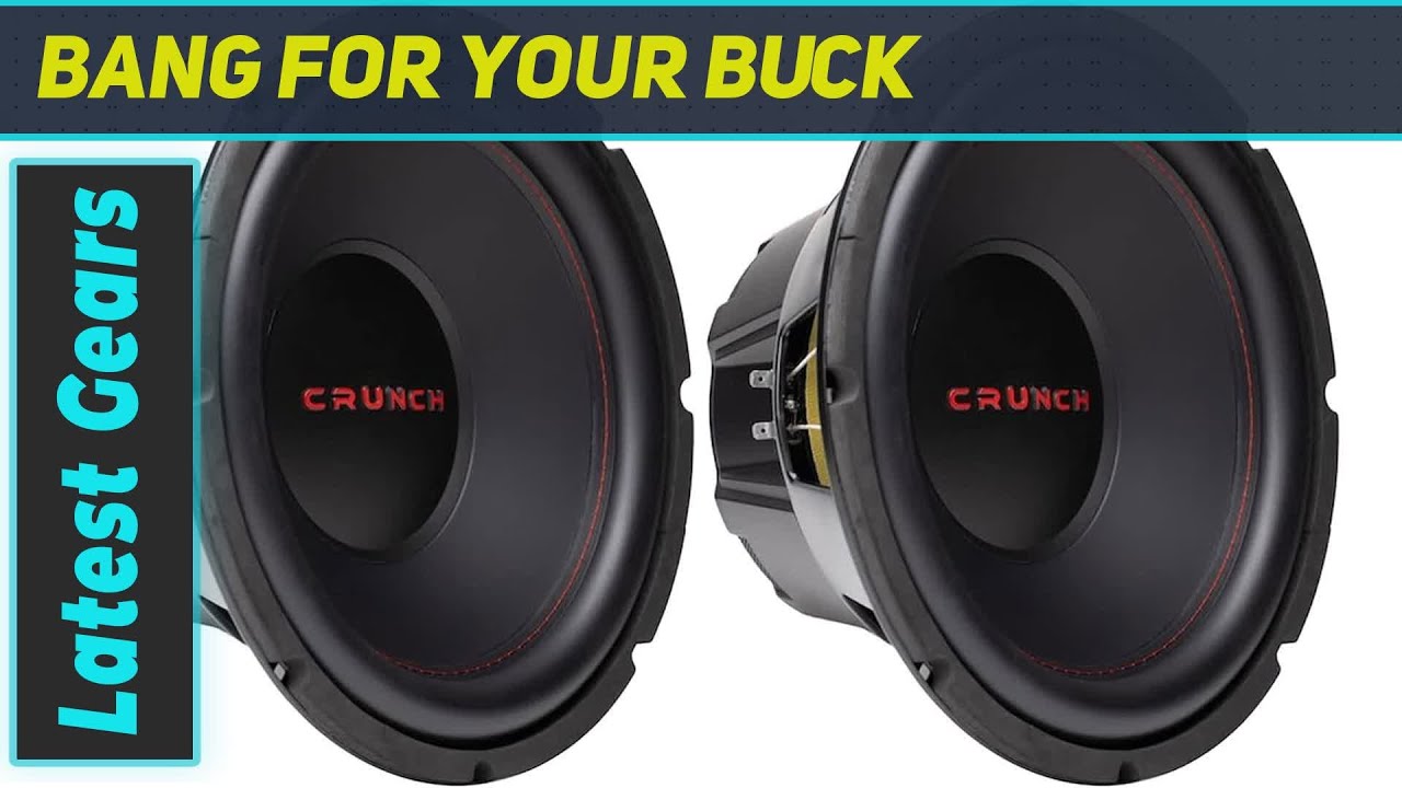 Crunch CRW12D4 12 Inch Subwoofer Speakers: Unleashing Powerful Bass in ...