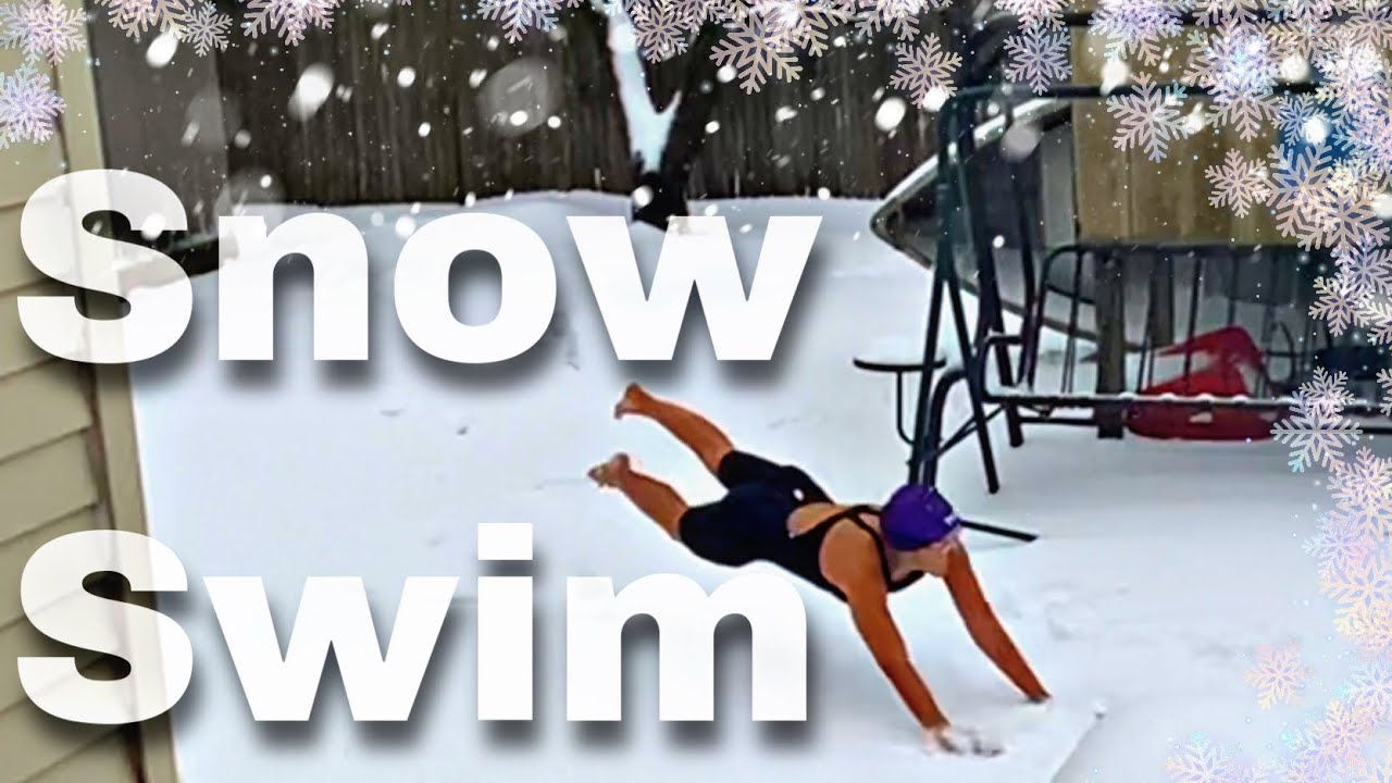 Lets Swim In The Snow (cold exposure therapy) - YouTube