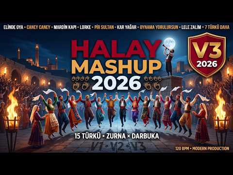 Caney Caney ✦ Lele Zalım ✦ Oynama Yorulursun 💥 Halay Mashup V3 2026 | 15 Türkü Zurna