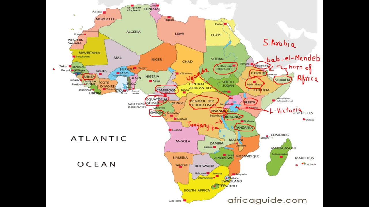 UPSC Granth - Africa map - YouTube
