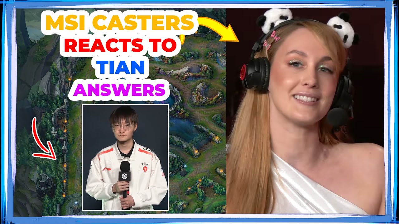 MSI Casters Reacts to TIAN Interview 👀 - YouTube