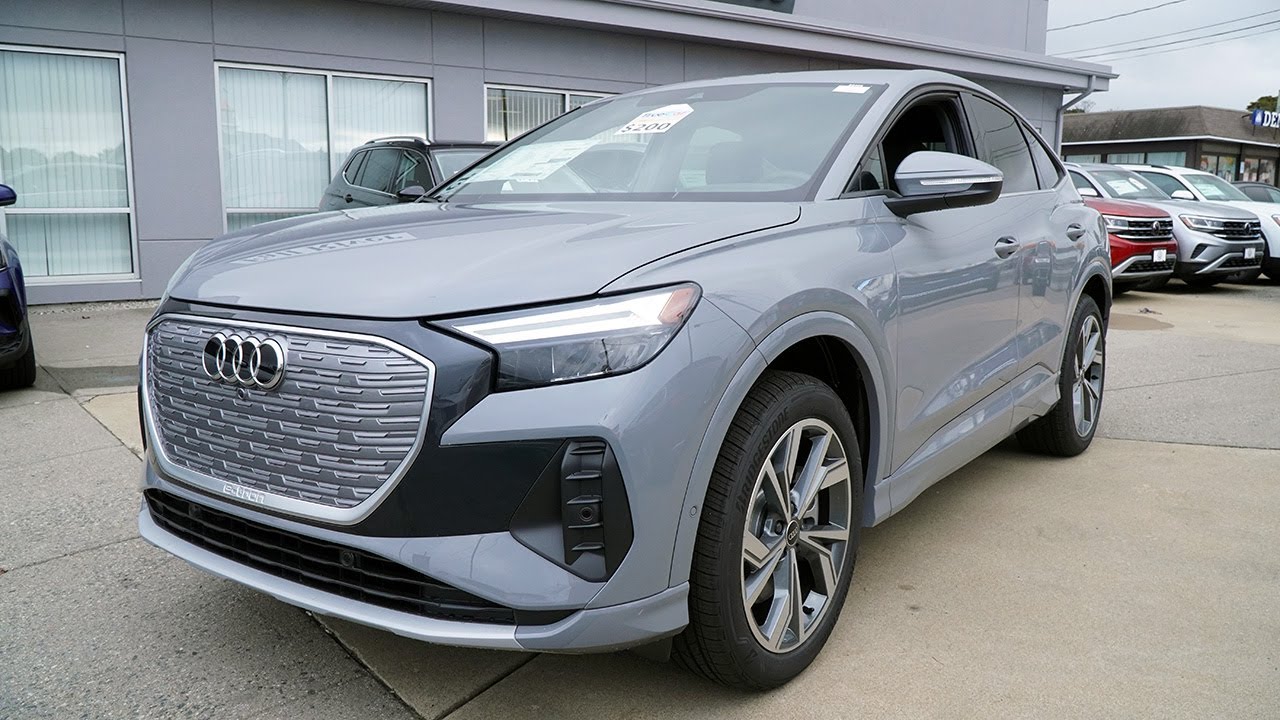 2022 Audi Q4 E Tron Pebble Grey Video Tour With Aiden YouTube