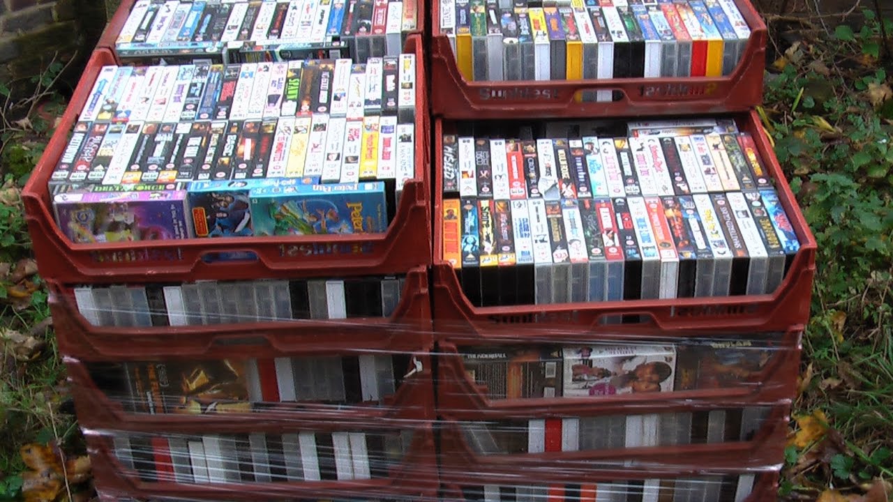 900 Vhs Video Ex Rental Big Box Joblot Delivery Update - YouTube