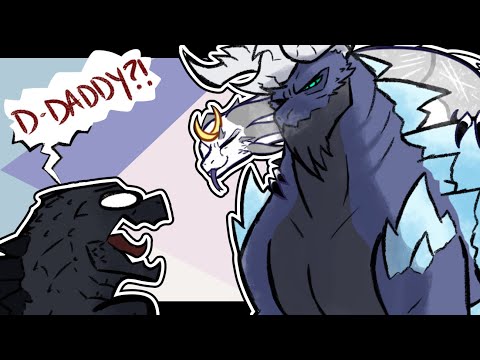 Moonhidora & Her Mate Jotunn Vs Godzilla (Godzilla Comic Dub)