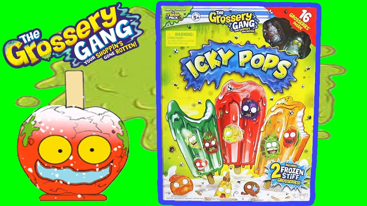 THE GROSSERY GANG - ICKY POPS 16 PACK UNBOXING | Little Kelly & Friends ...