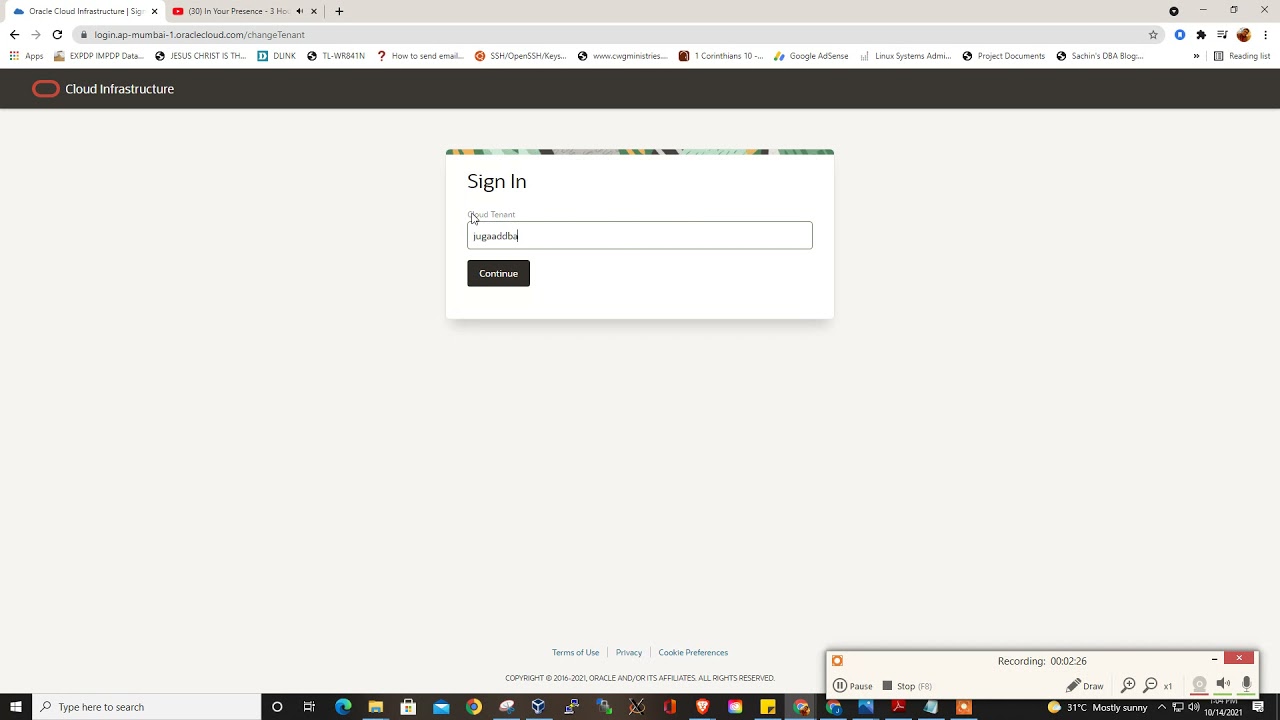 1. Tenancy in oracle cloud infrastructure - OCI - YouTube