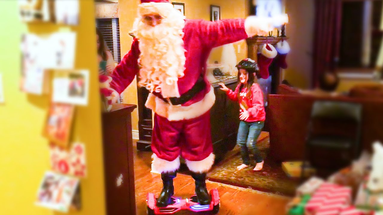 Santa Falls off Hoverboard | Santa Troubles - YouTube