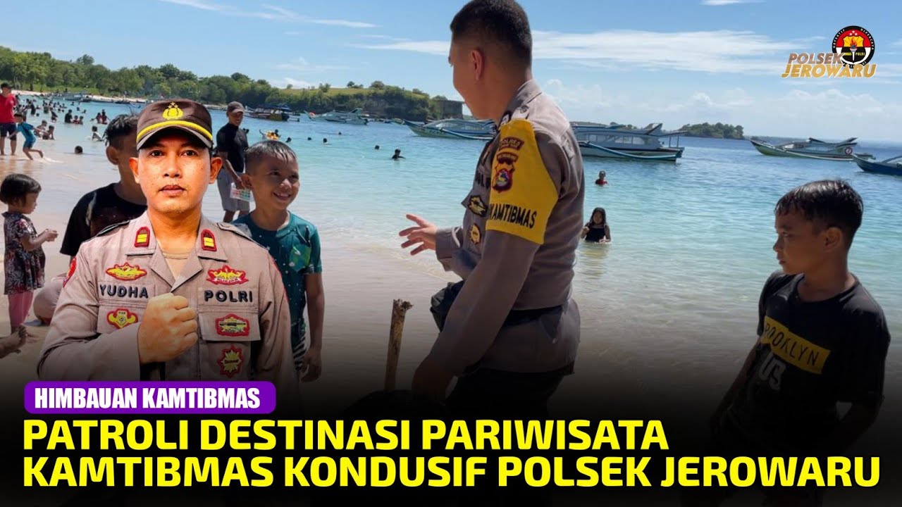 POLSEK JEROWARU HIMBAU PENGUNJUNG WISATA AGAR BERHATI-HATI SAAT MANDI ...