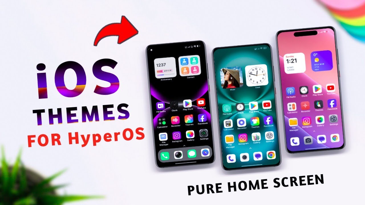 ️🤩 Top 3 *AMAZING* iOS Inspired Themes For HyperOS | iOS Themes | ios ...