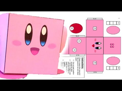 Make your own Lego Kirby with Paper! - YouTube