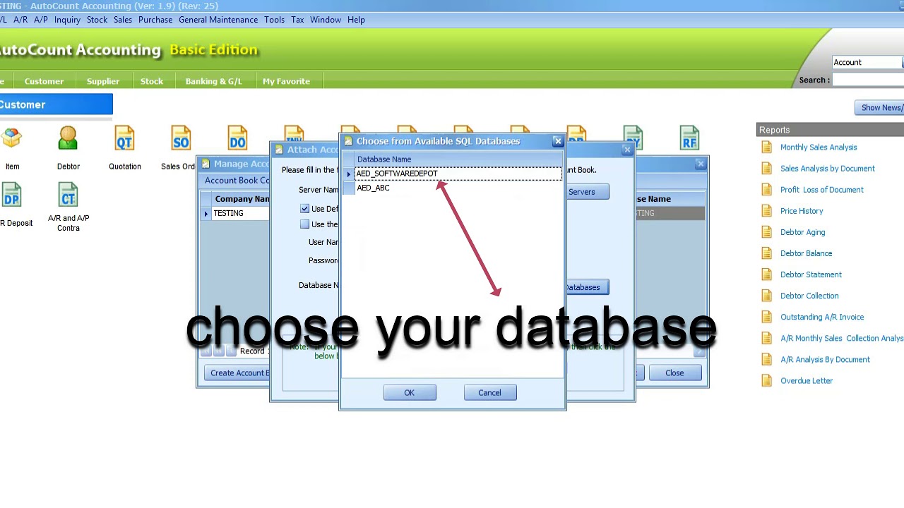 How to Attach Account Book in AutoCount? - YouTube