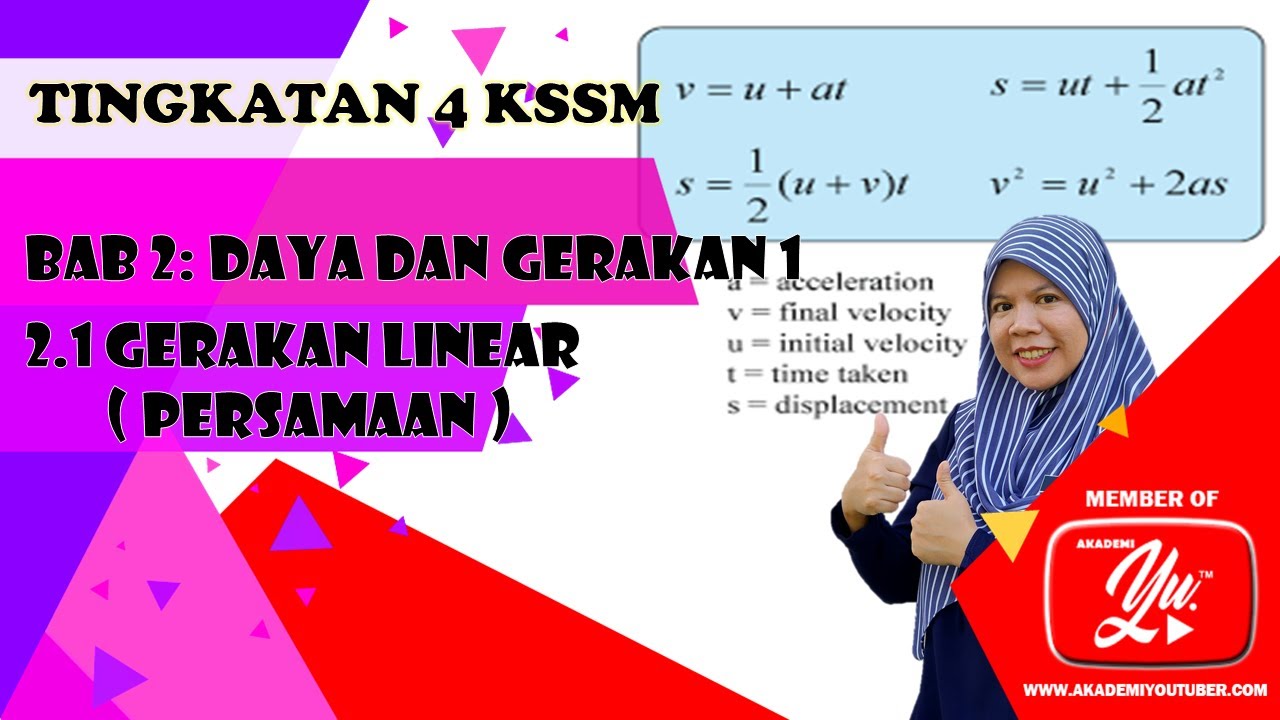 GERAKAN LINEAR ( RUMUS GERAKAN LINEAR ) | DIPLOMA VOKASIONAL MALAYSIA ...