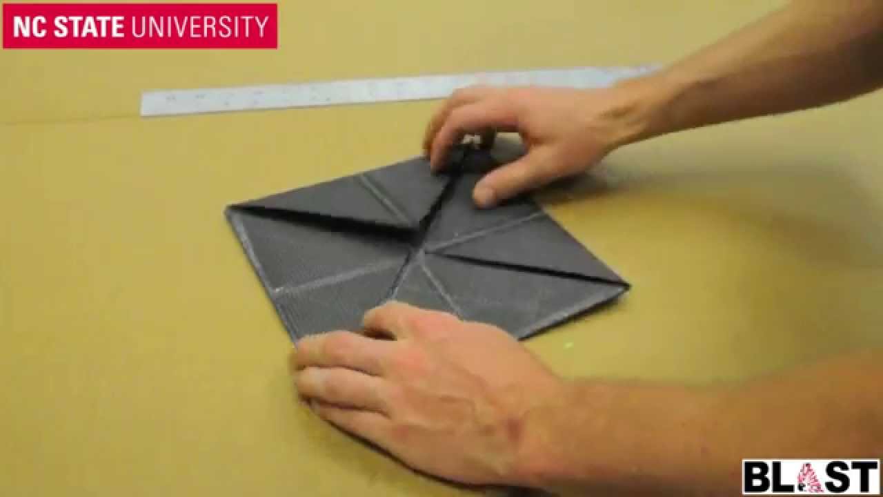 Origami Composite Spring - YouTube