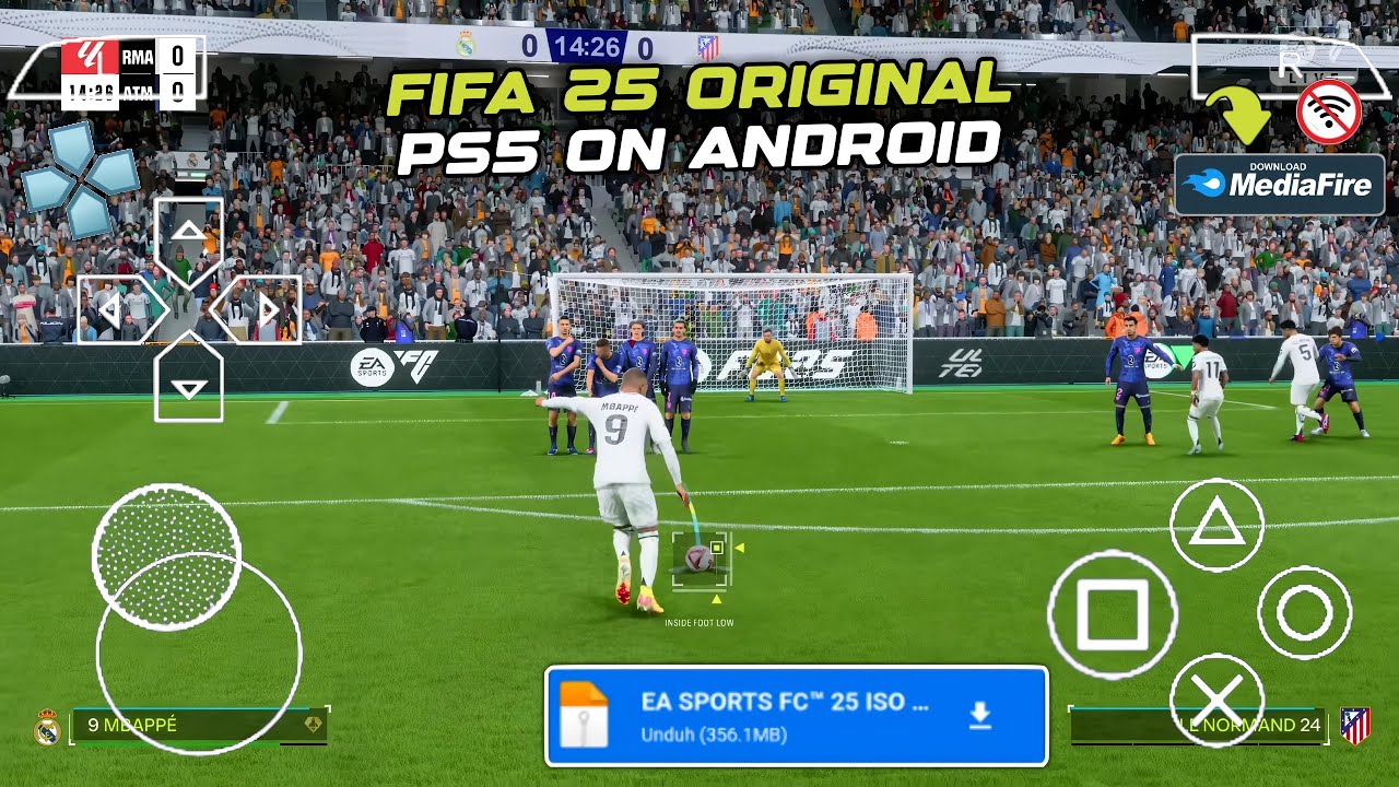 FIFA 2025 PPSSPP ORIGINAL Android Offline 4K Camera | EA FC 25 PPSSPP ...