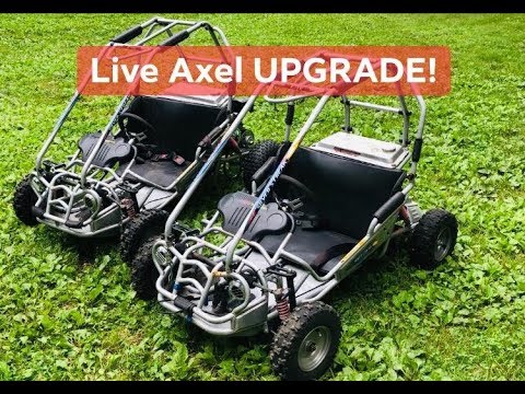 Chinese 50cc Go Kart Performance Upgrades: Live Axel & 196cc motor ...