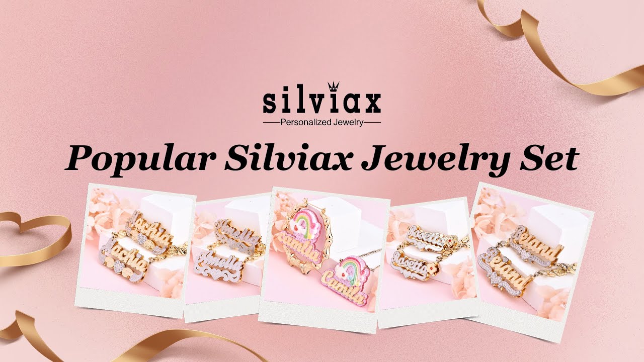 Silviax Jewelry Set | Popular Nameplate Jewelry - YouTube