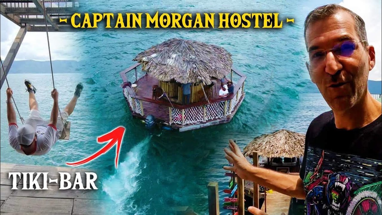 Captain Morgan Hostel | LAGO DE COATEPEQUE | TIKI BAR - YouTube