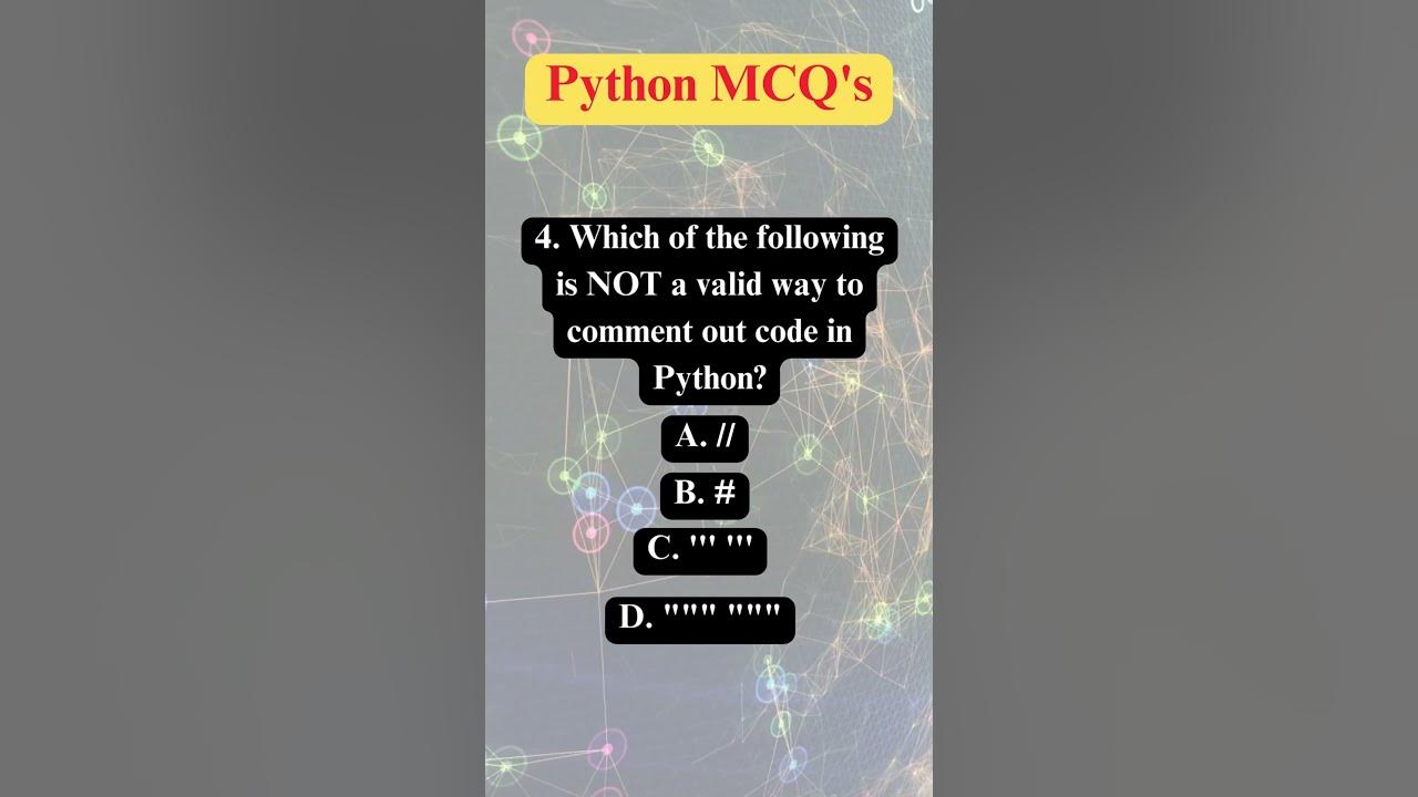 Python Mcqs 2023 Youtube