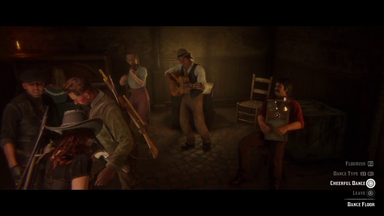 Red Dead Redemption 2 Posse dance inn 01 - YouTube