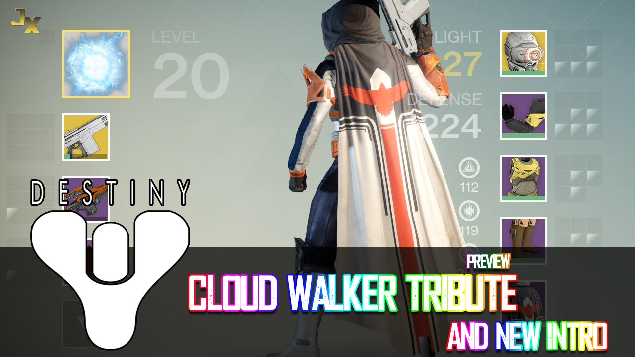 Destiny [PS4] Trip - 'Cloud Walker Tribute' Cloak Preview and New Intro ...