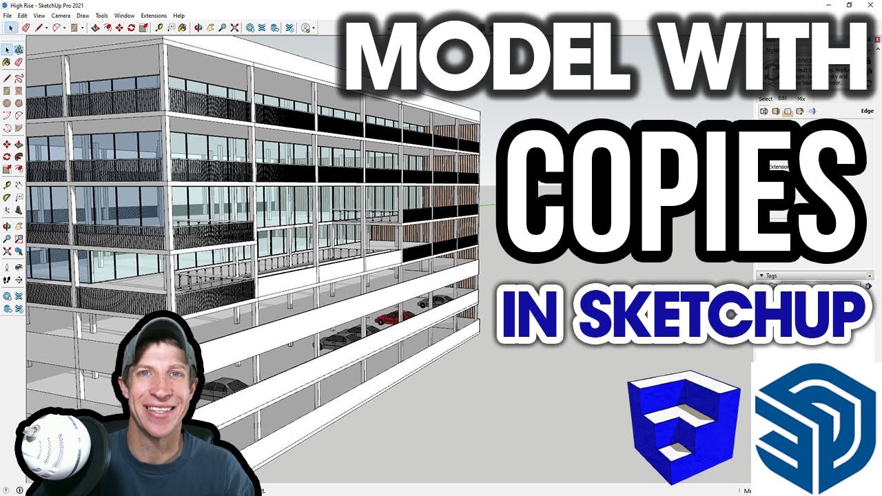 8 TIPS for Modeling with Copies in SketchUp - YouTube