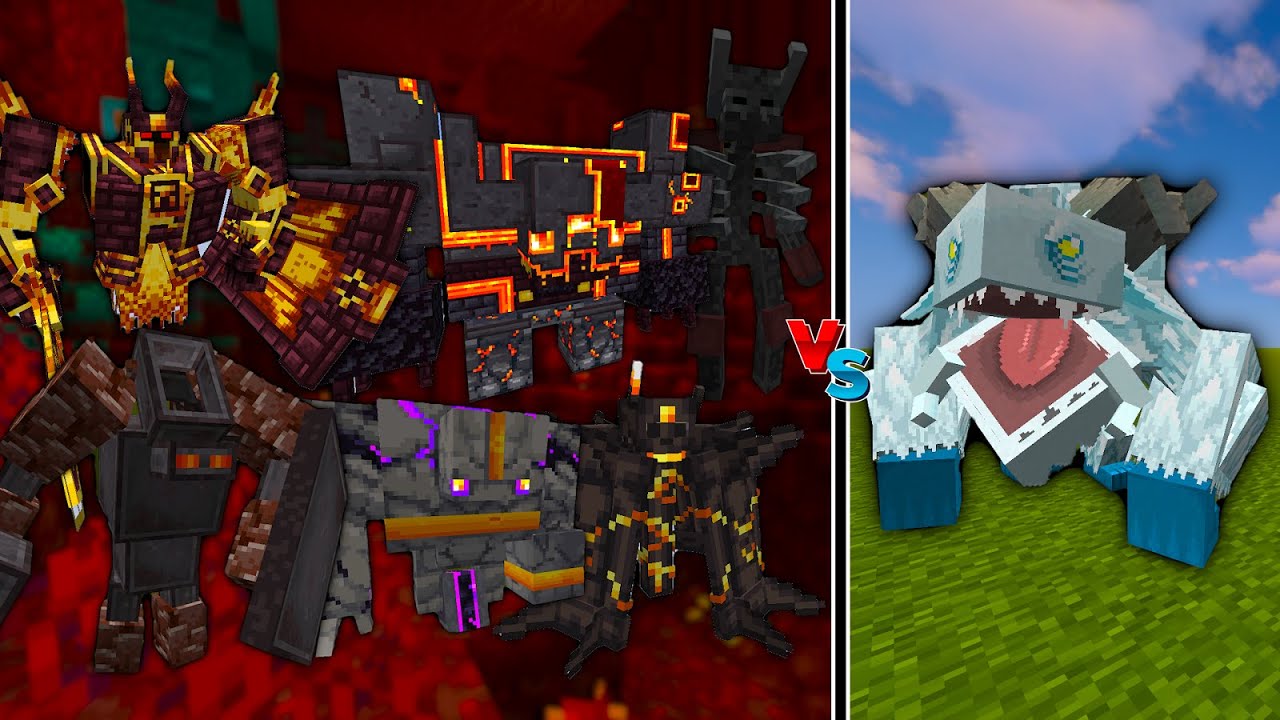 FROSTMAW vs INFERNAL MOBS in Minecraft | Mowzie's Mobs vs Infernal Mobs ...
