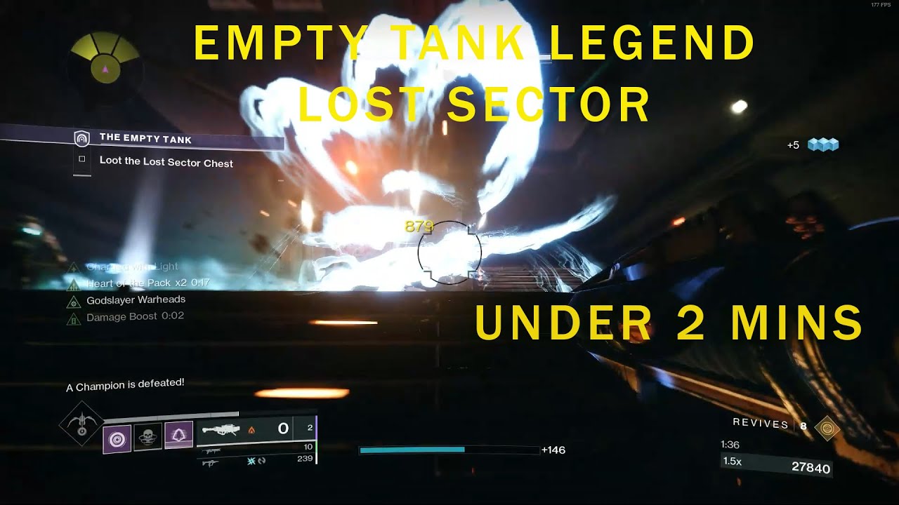 The Empty Tank Legend Lost Sector under 2 mins [Destiny 2] - YouTube