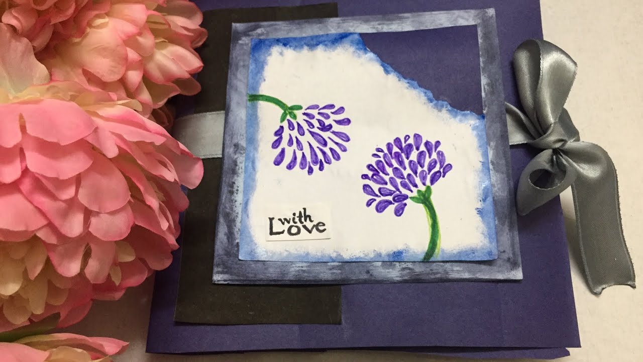 How to make threefold card | DIY | Step by step folding card | very ...