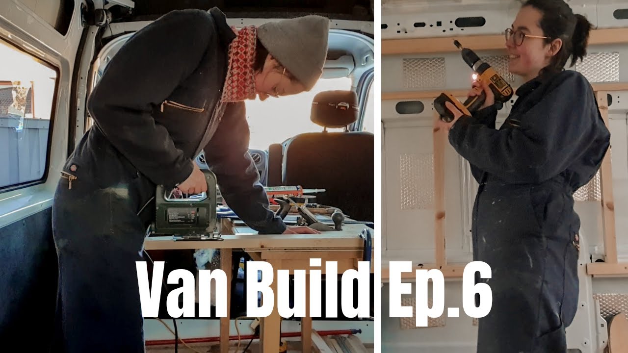 Builders Van to Camper Van Ep.6 - Van Conversion - Framing my Van ...