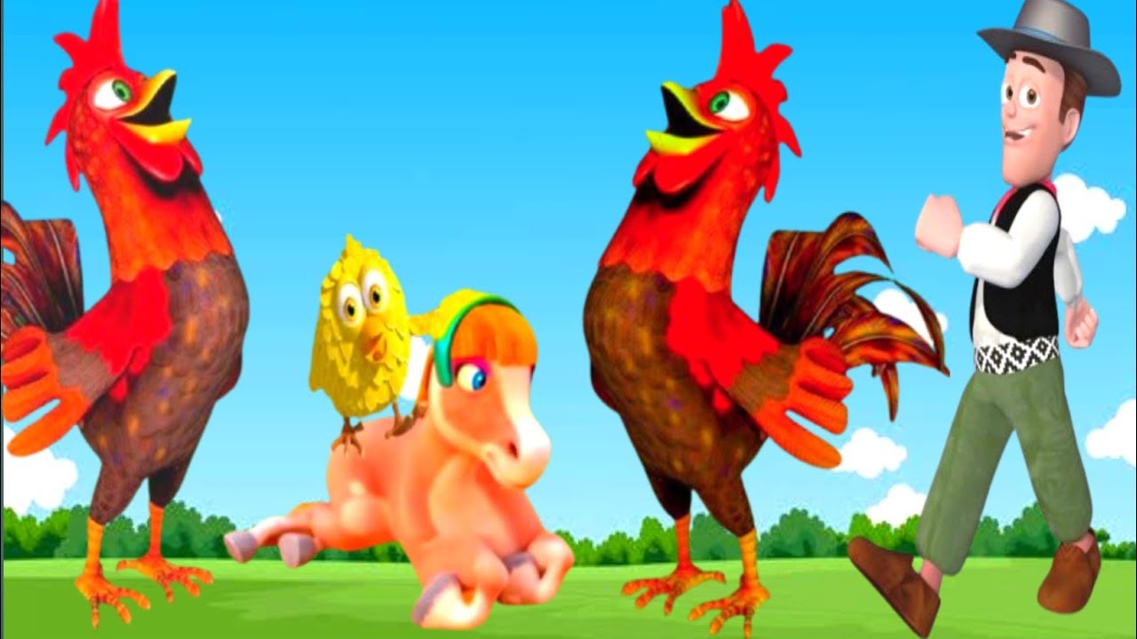 The Little Chick 3d - The Bull and the Farm Tractor - The Little Chick ...