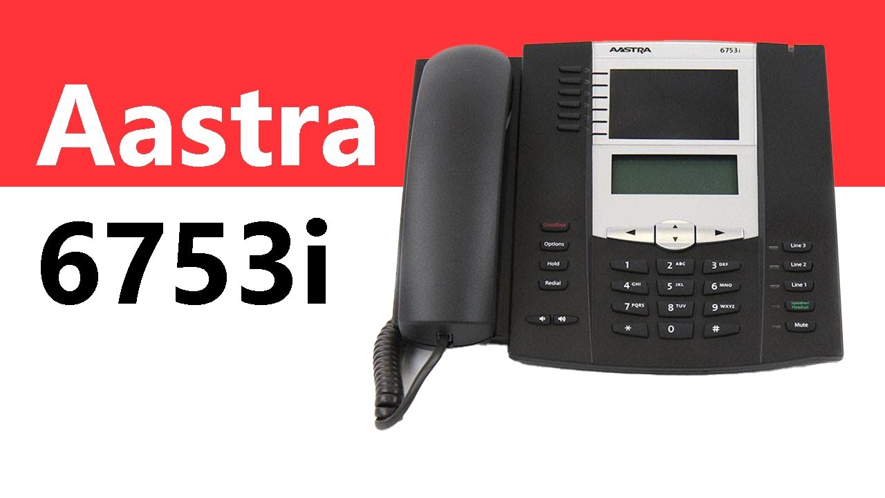 Aastra 6753i SIP Phone - Product Overview - YouTube