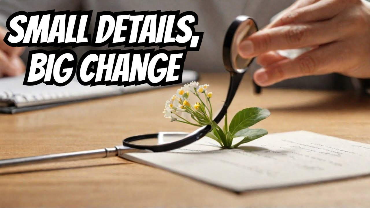 Focusing on Small Details Can Dramatically Improve Your Life - YouTube