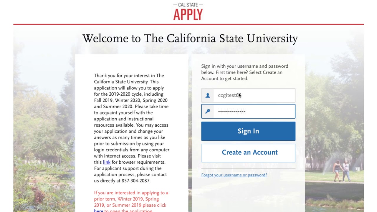 Student Cal State Apply Integration - YouTube
