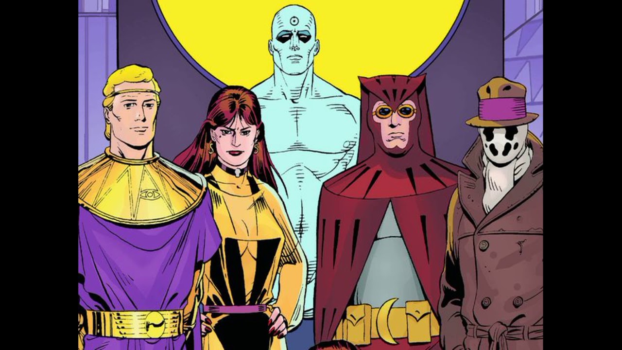 The Watchmen, Alan Moore, Dave Gibbons, y John Higgins. - YouTube