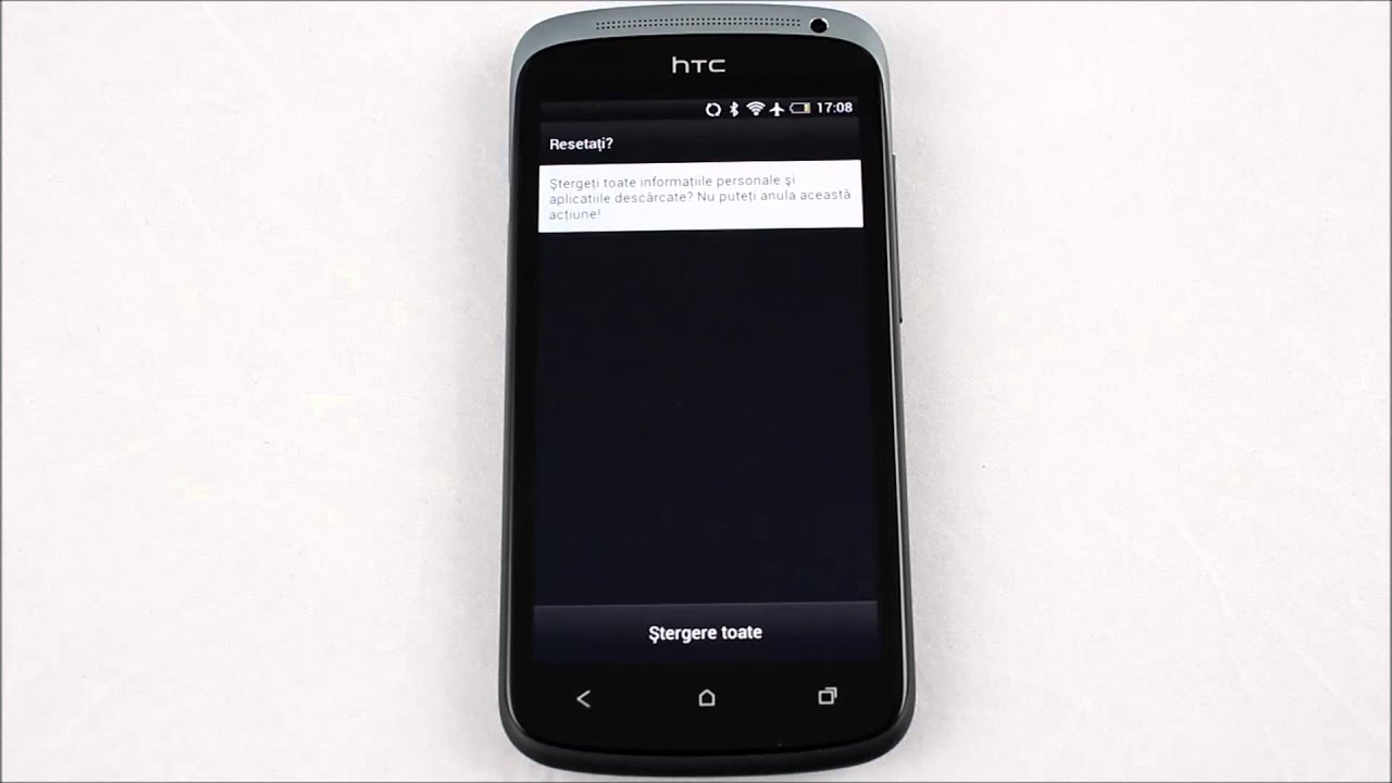 HTC One S Resetare telefon - YouTube