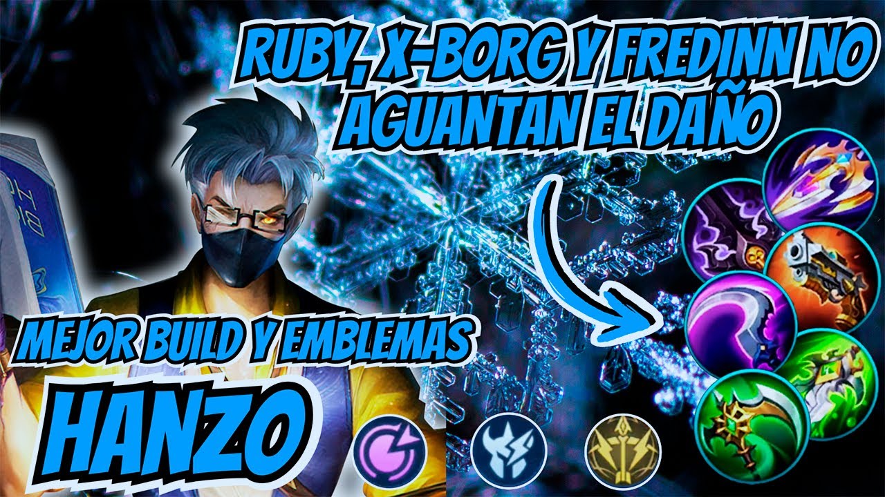 RUBY, X-BORG Y FREDINN NO AGUANTAN EL DAÑO DE HANZO | BUILD TOP 1 ...