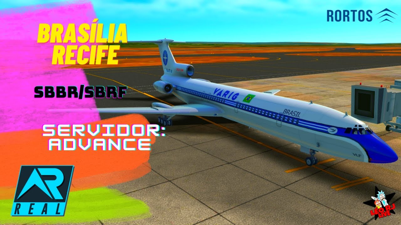 ️ AO VIVO REAL FLIGHT - BRASÍLIA/RECIFE TUPOLEV TU-54 DA VARIG # ...