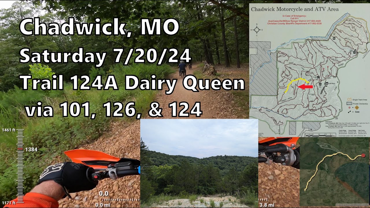 Trail 124A Dairy Queen via 101, 126, 124 (Easy) - Chadwick Motorcycle ...
