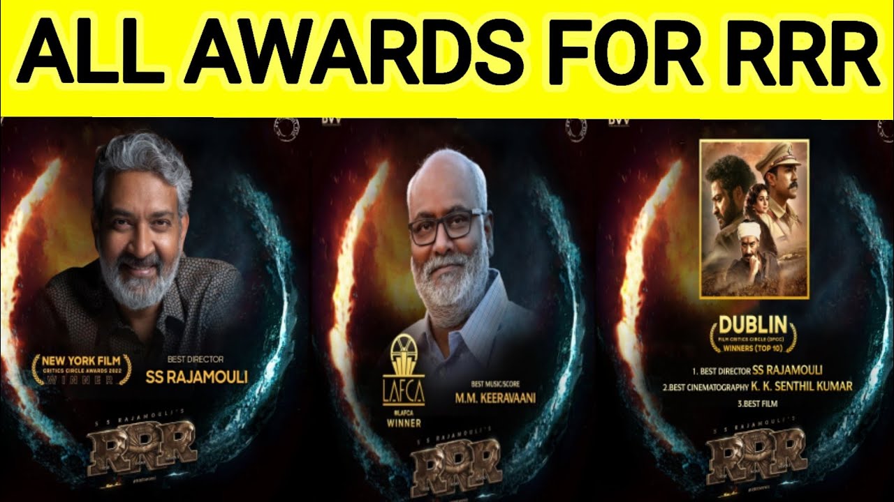 Awards Received By RRR-Oscar To Golden Globe All Awards For RRR-RRR ...