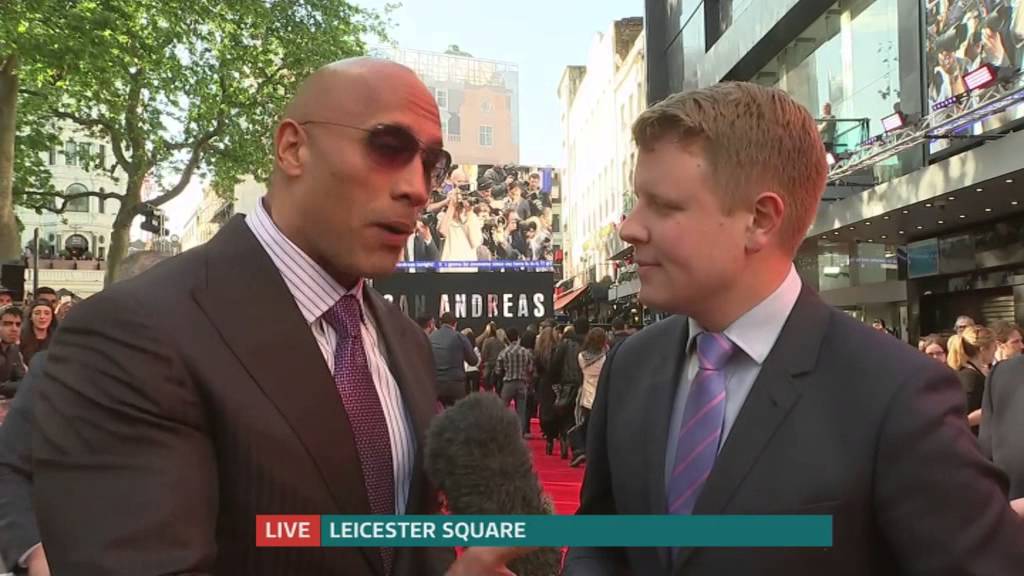 ITV London- Interview with The Rock - YouTube
