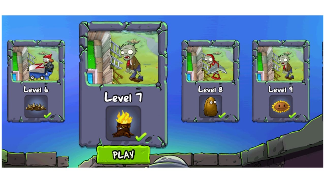 Playing PvZ level 6-9 | Pool | No commentary | - YouTube